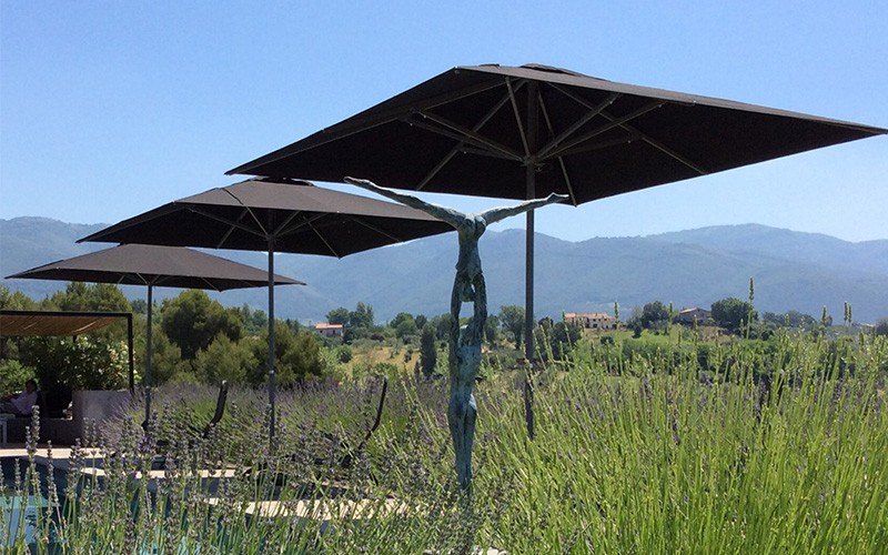 Solero® Patio vierkante horecaparasol | 3x3 meter